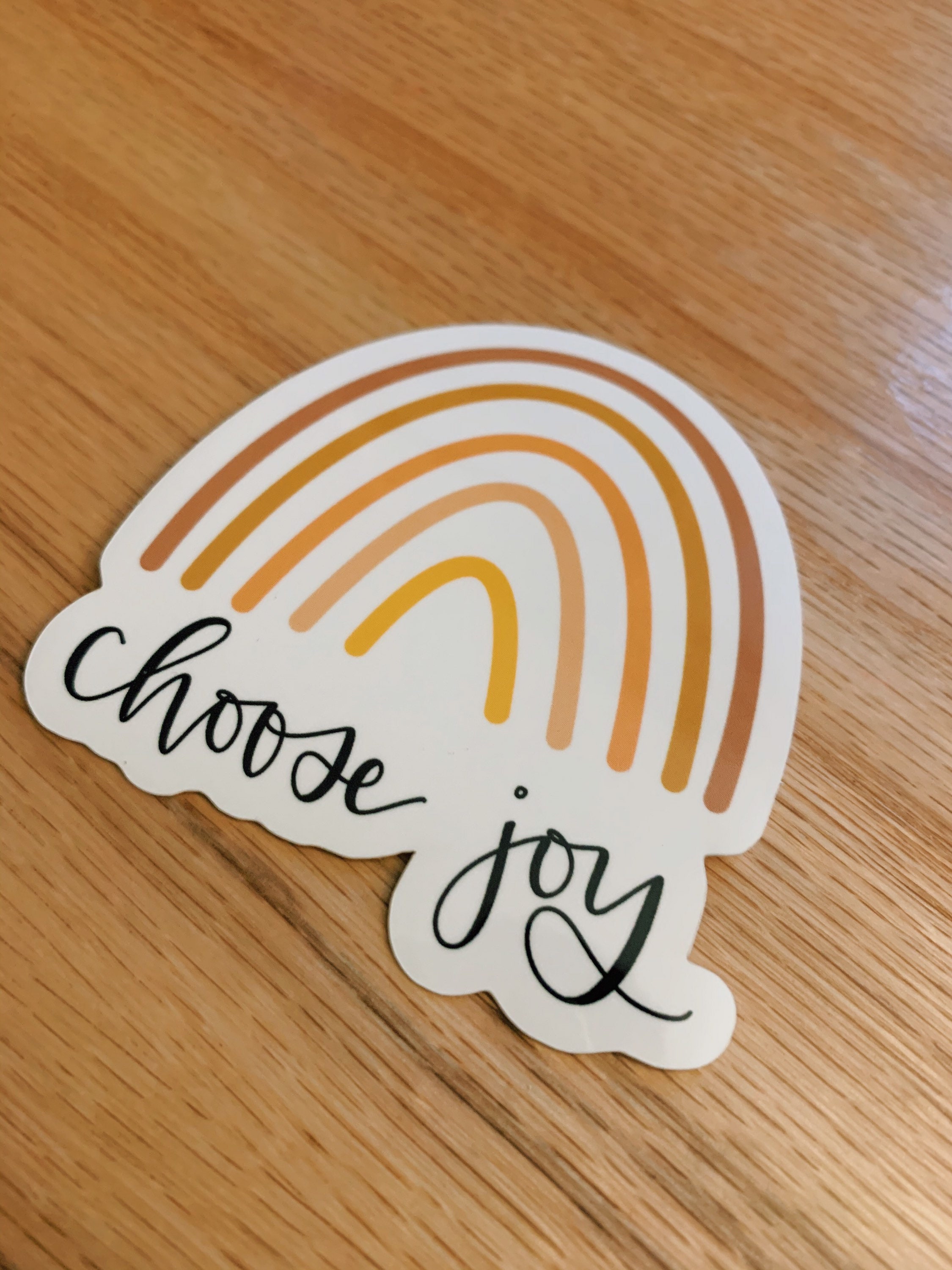Rainbow Sticker Choose Joy Sticker - Etsy Singapore
