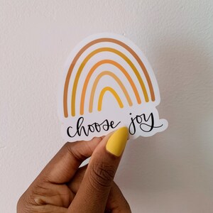 Rainbow Sticker, Choose Joy Sticker - Etsy