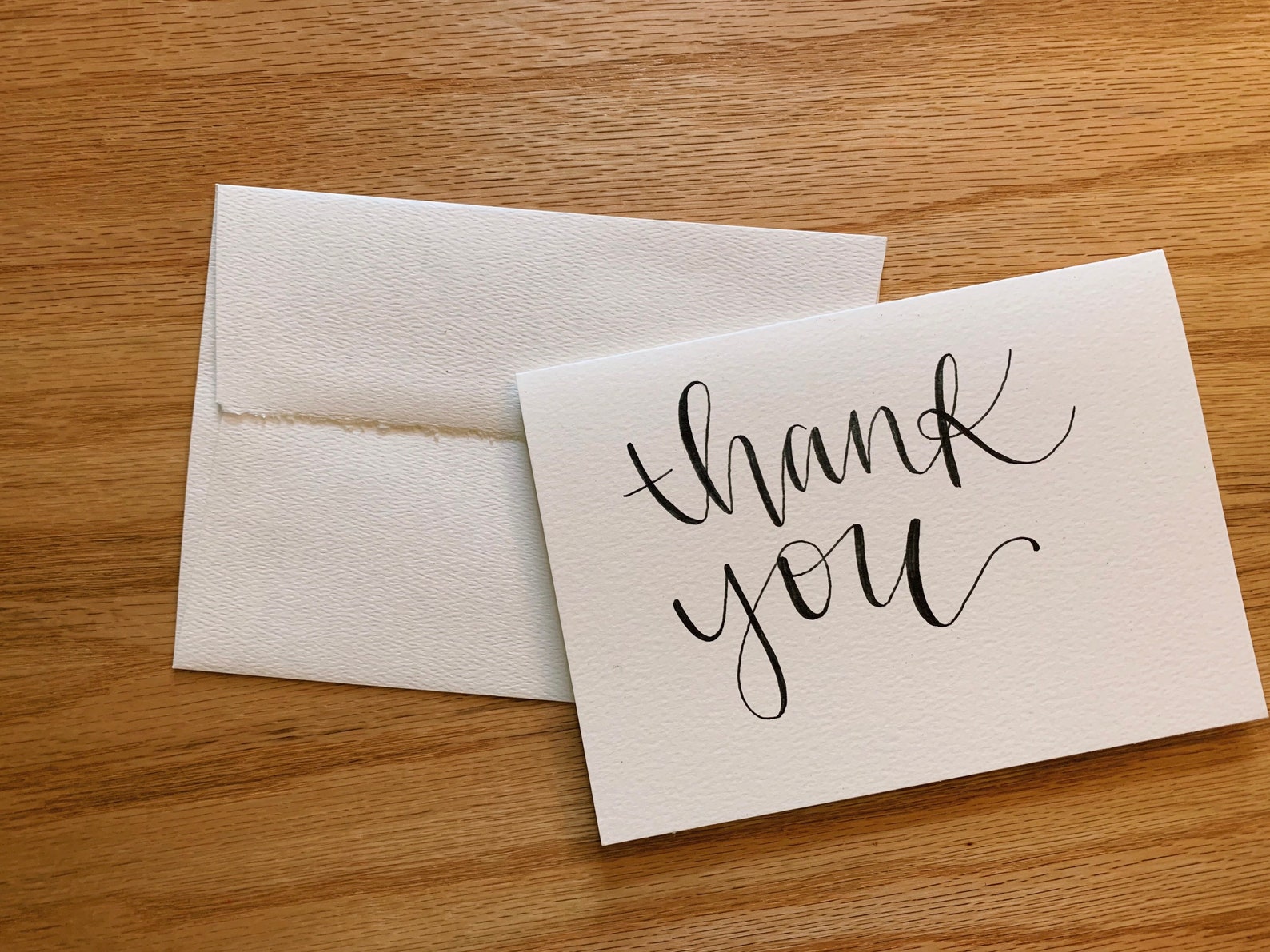Thank You Card With Envelope - Etsy