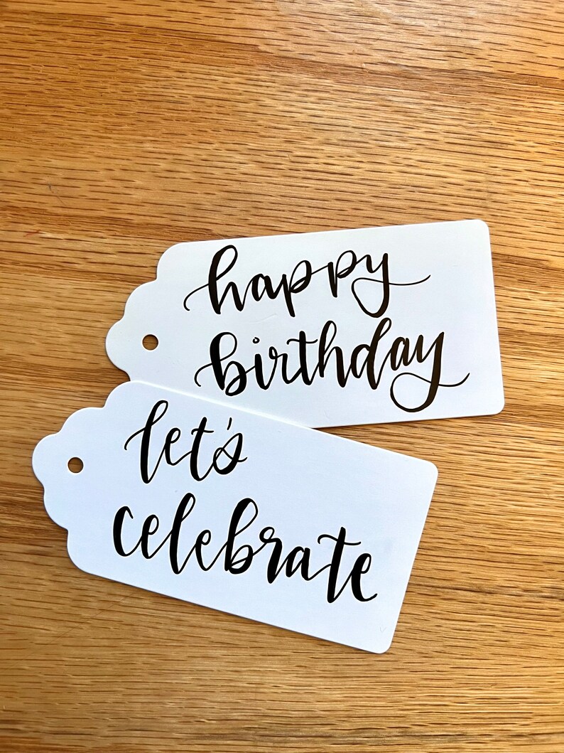 Birthday & Celebration Gift Tags, Party Favors - Etsy