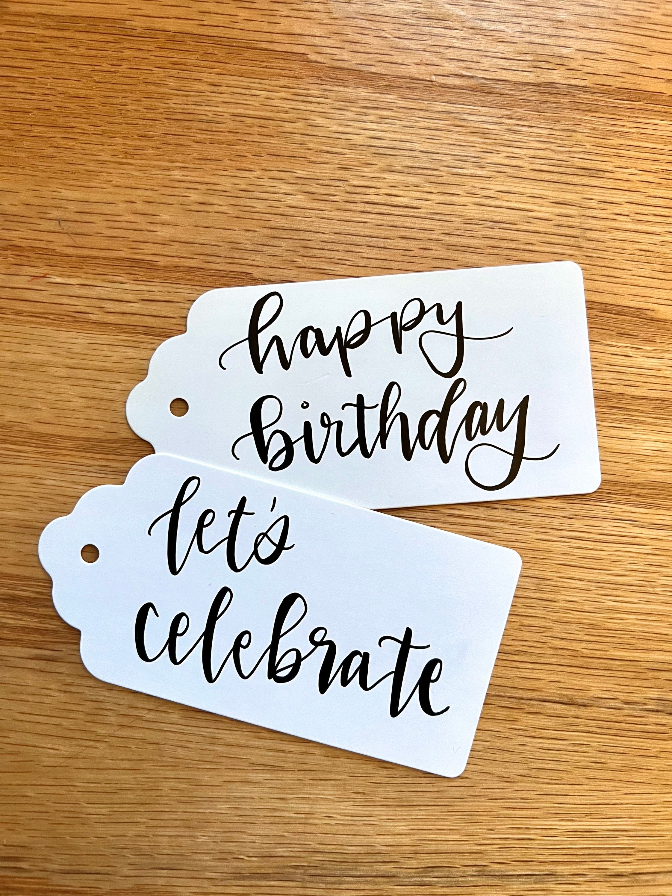 Birthday & Celebration Gift Tags, Party Favors - Etsy
