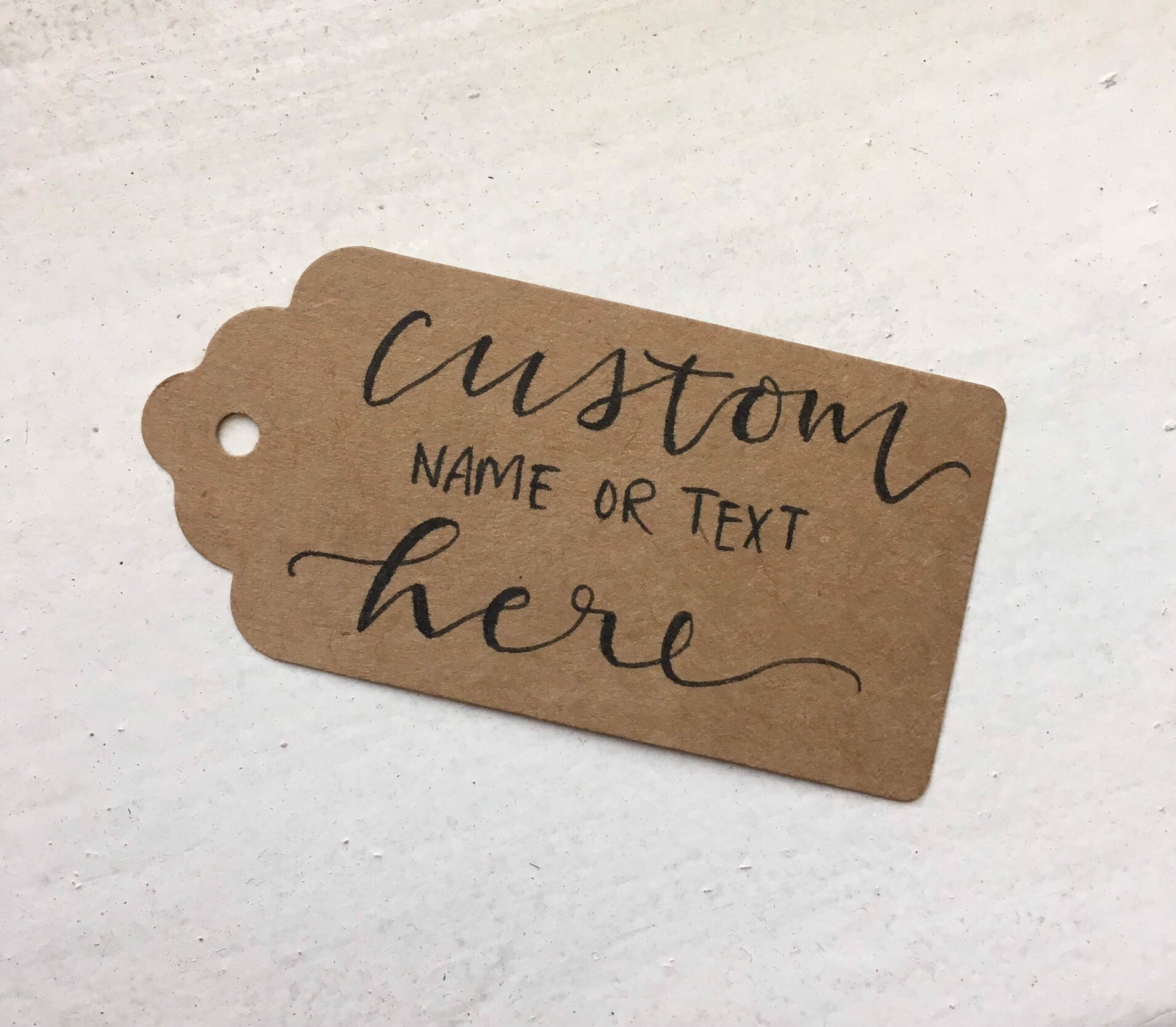CUSTOM Kraft Gift Tags Personalized Favor Tags Wedding Place | Etsy