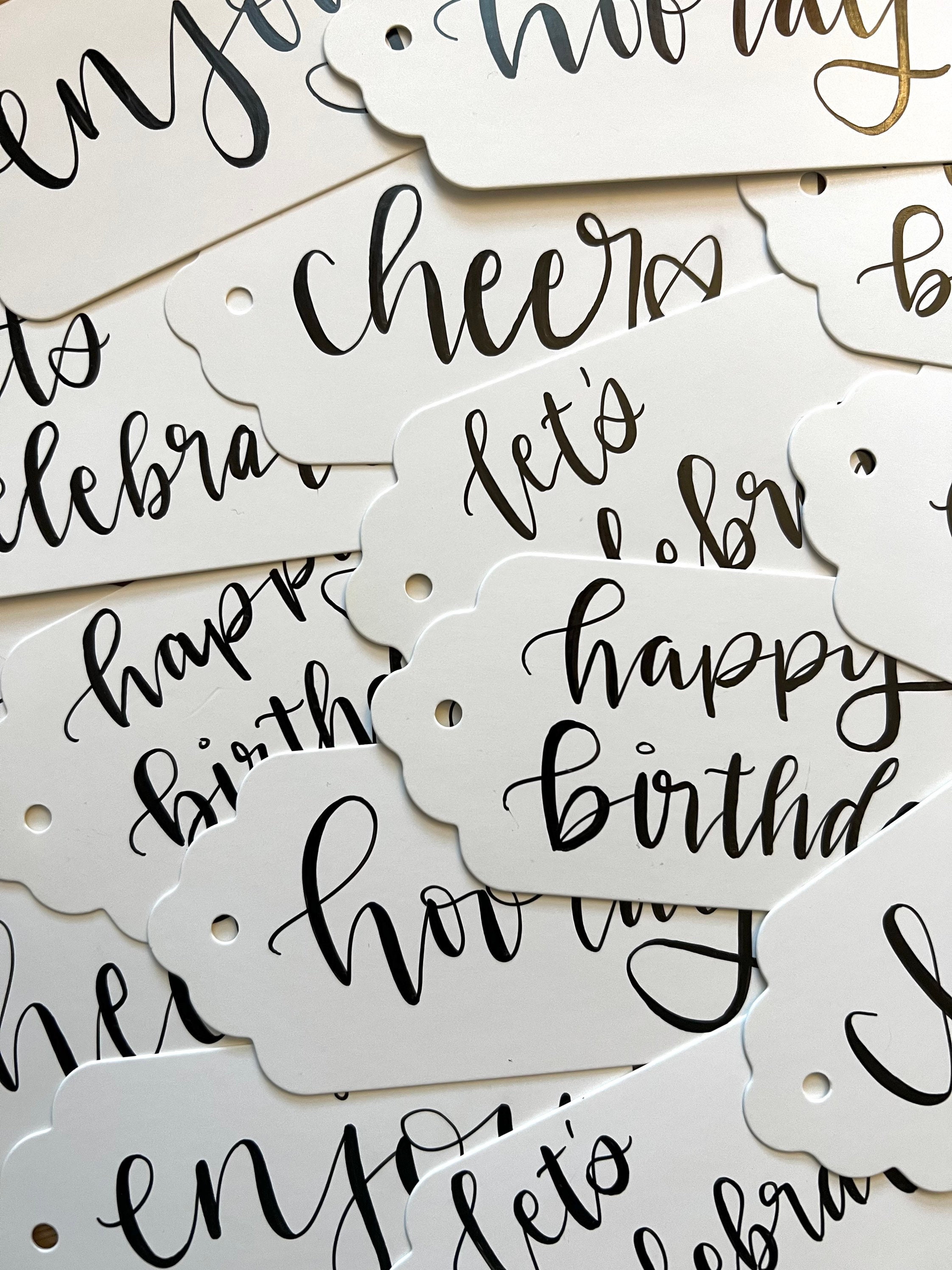 Birthday & Celebration Gift Tags, Party Favors - Etsy