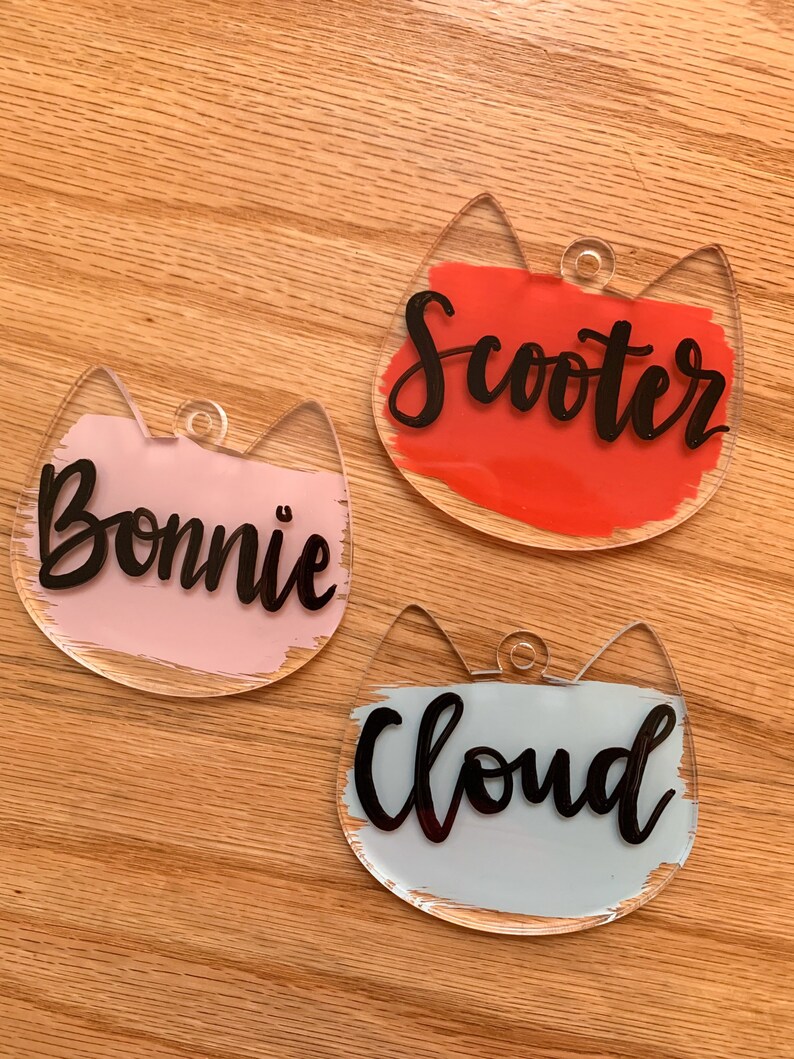 Custom Pet Acrylic Ornaments, Christmas Ornaments for Cats - Etsy