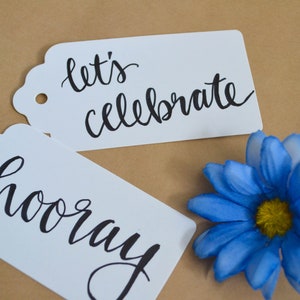 Birthday & Celebration Gift Tags Party Favors | Etsy