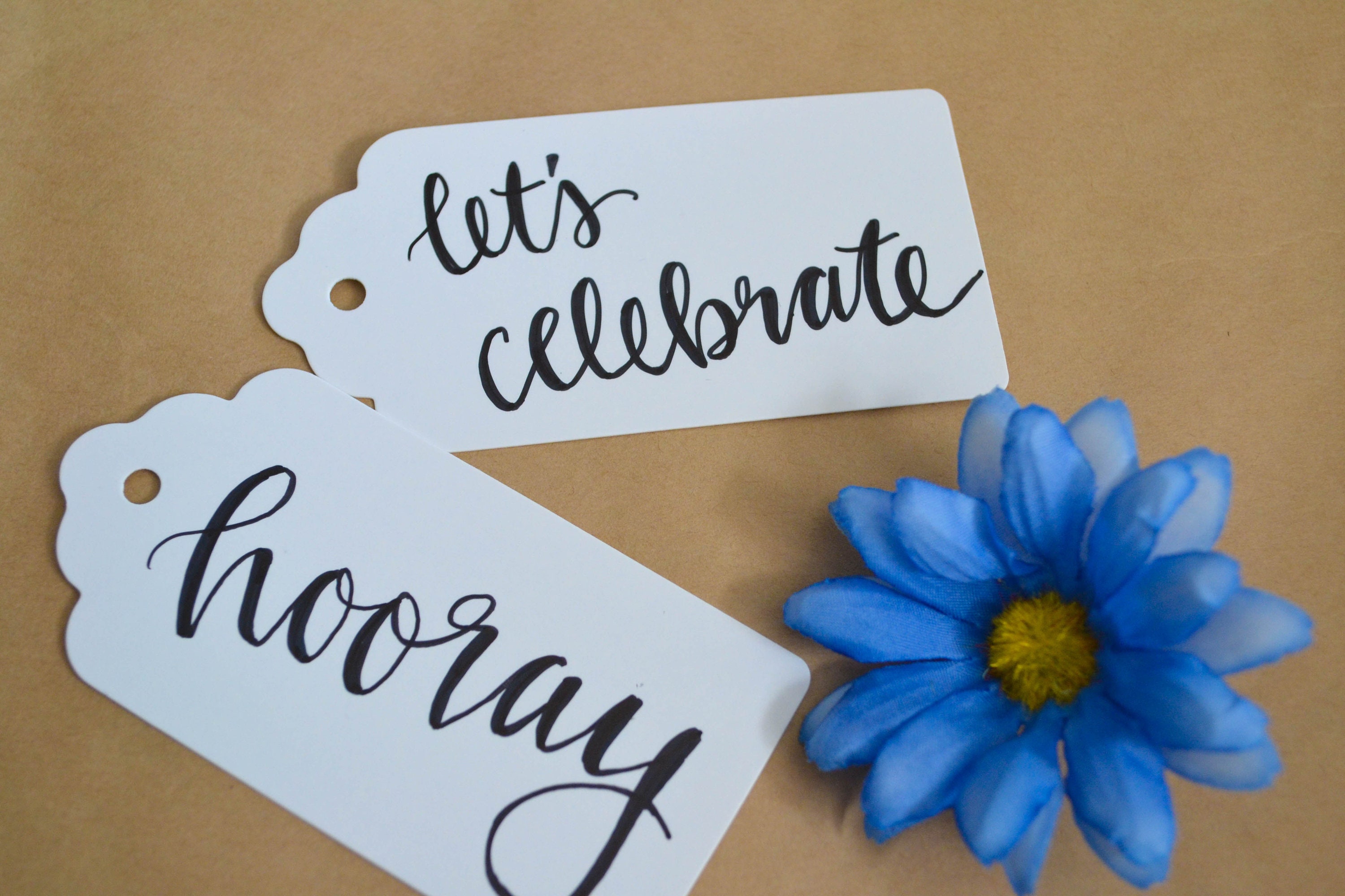 Birthday & Celebration Gift Tags Party Favors | Etsy