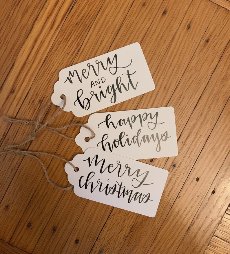 CUSTOM Kraft Gift Tags Personalized Favor Tags Wedding Place | Etsy