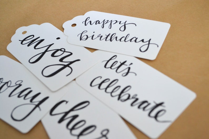Birthday & Celebration Gift Tags, Party Favors - Etsy