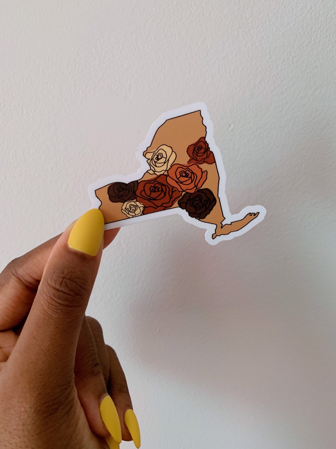 New York Sticker, NYS Sticker, Rose Sticker - Etsy