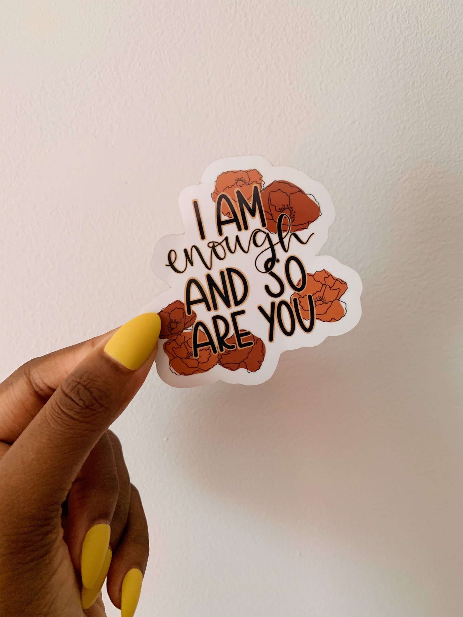 You Are Enough Sticker I Am Enough Clear Sticker - Etsy