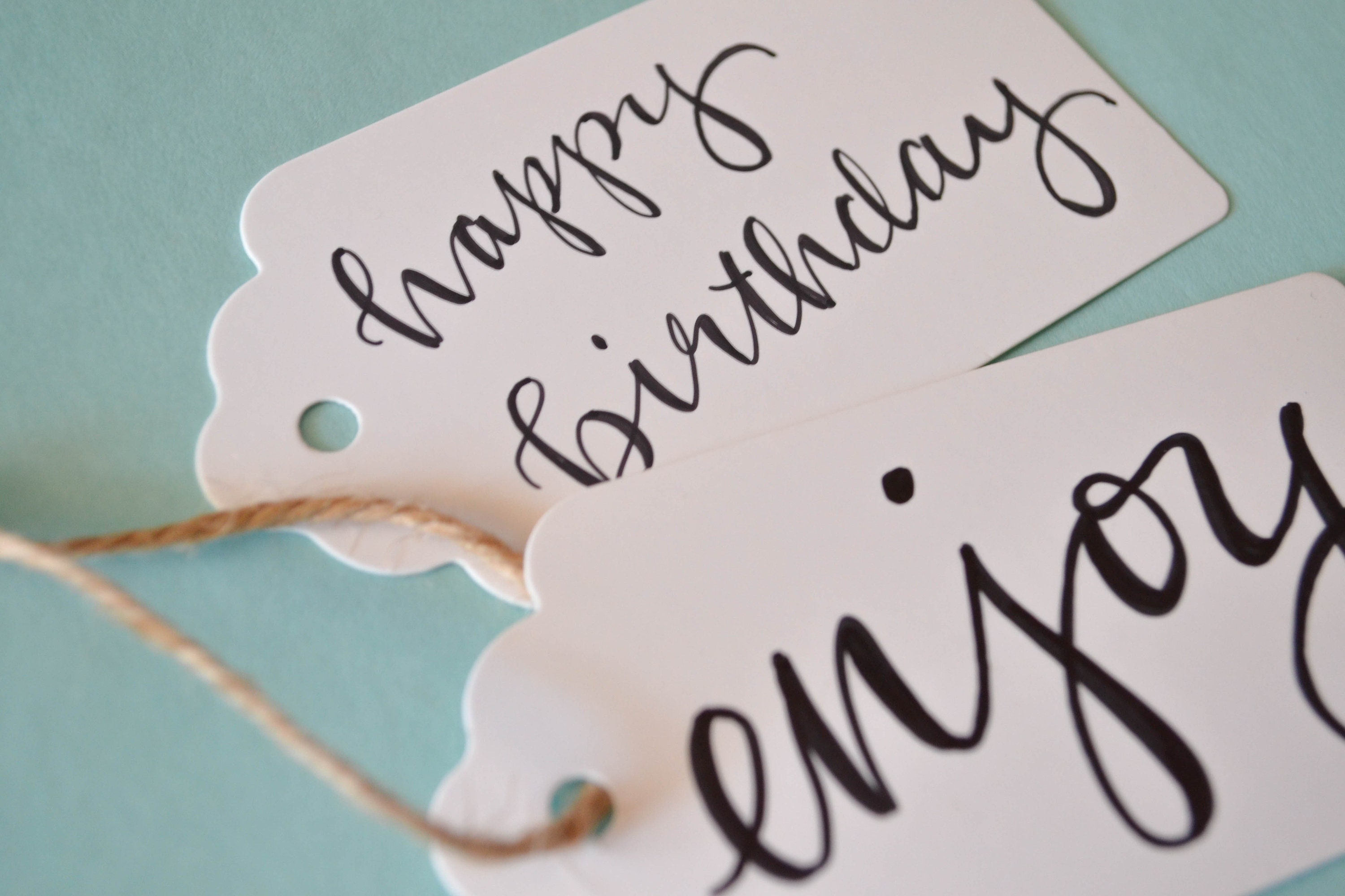 Birthday & Celebration Gift Tags Party Favors | Etsy