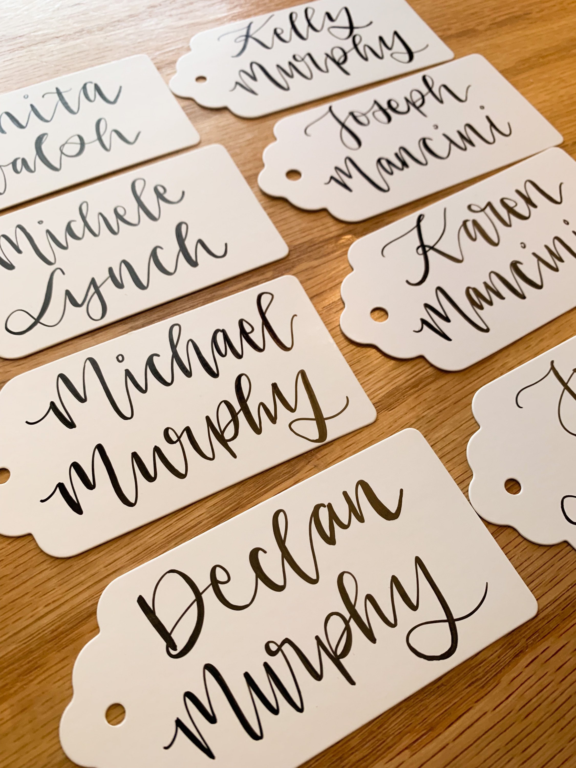 Bridal Party Gift Tags Custom Place Cards | Etsy