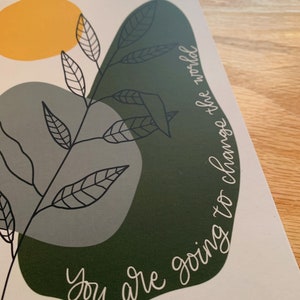 Inspirational Quote Journal, You Are Going to Change the World - Etsy