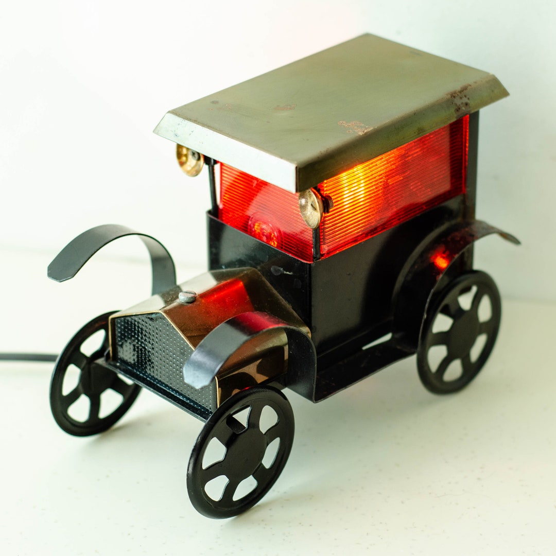 Bedside Lamp ANTIQUE CAR Kids Night Light Lamp Small Table - Etsy