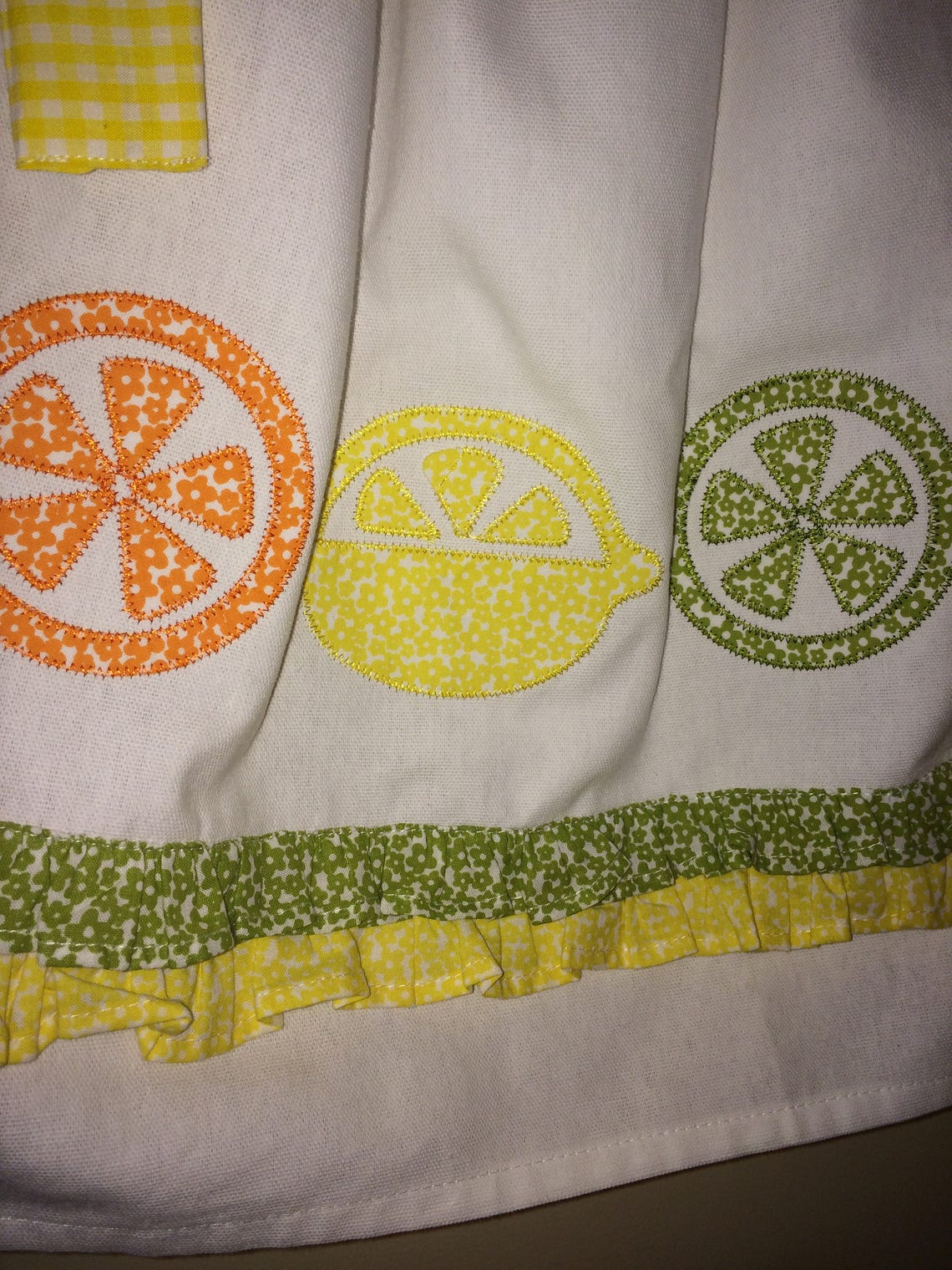 Lemonade Party Dress With Appliquéd Lemons Limes and Oranges - Etsy