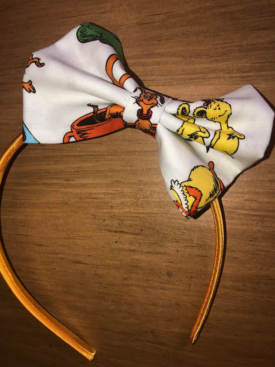 Cat in the Hat Girls Headband//or Bows/ Green Eggs and Ham Hair Bow ...