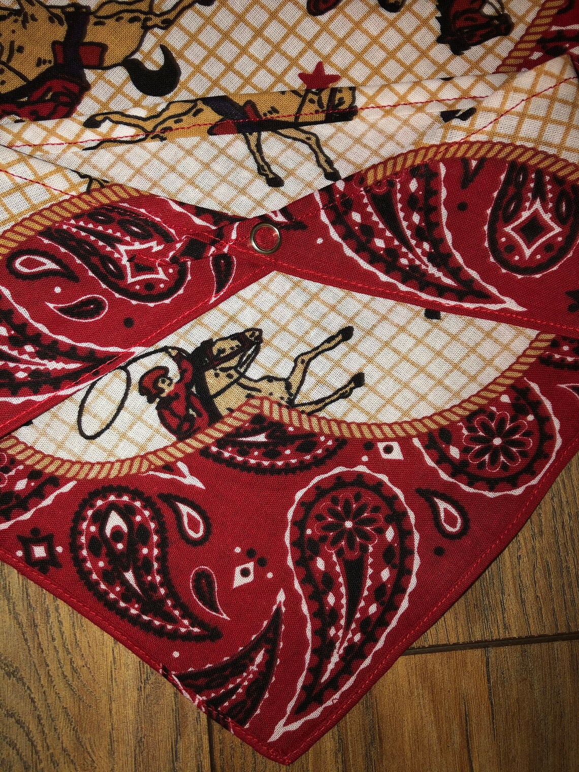 Cowboy Bandana Neck Scarfs Bibs Costume Accessory With Snap - Etsy