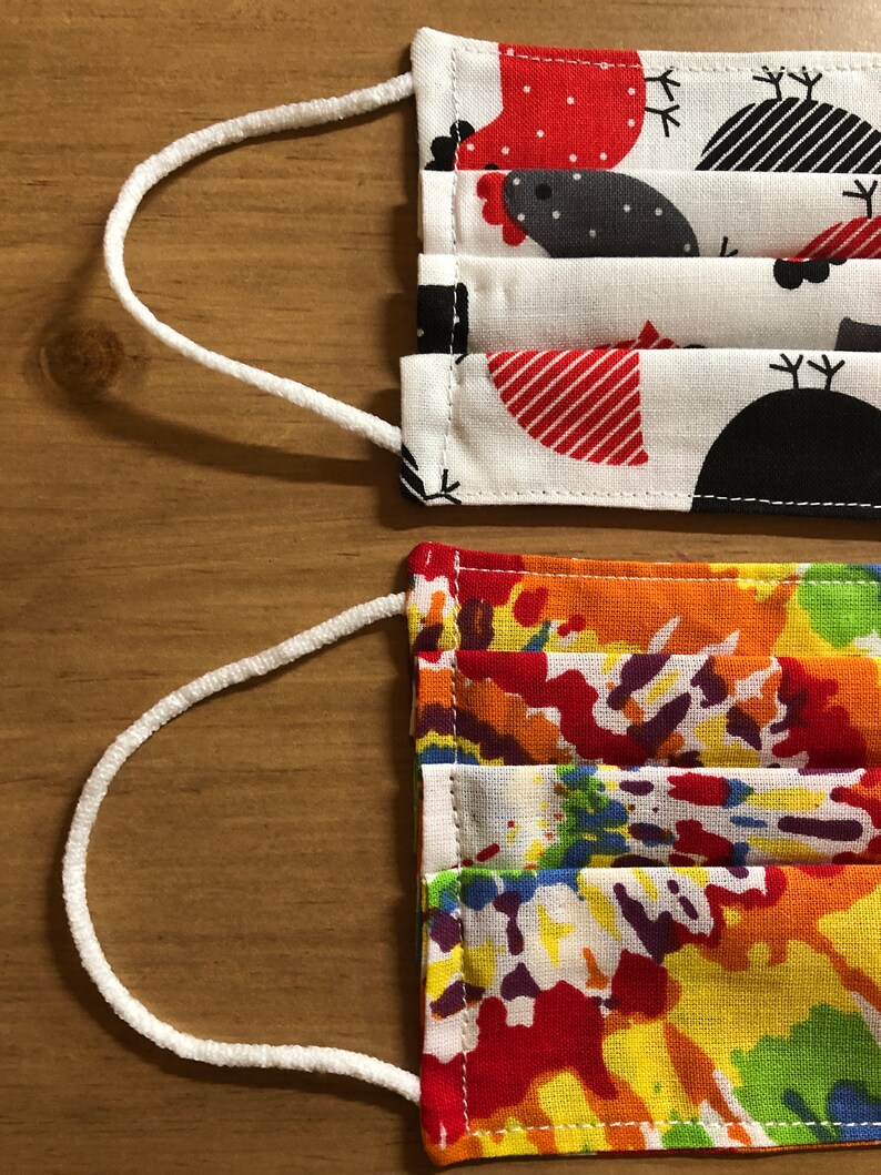 Novelty Cloth Reversible Face Masks Tie Dye Adult Mask - Etsy