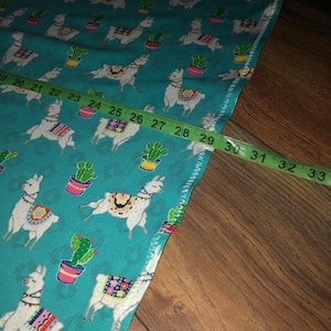Llama Knit Blanket for Baby/ Soft Knit/ Stitched Stretch Knit Edges/ 40 ...