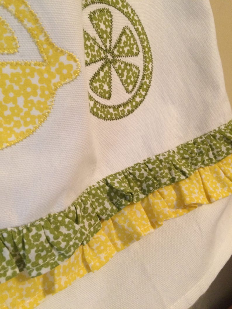 Lemonade Party Dress With Appliquéd Lemons Limes and Oranges - Etsy