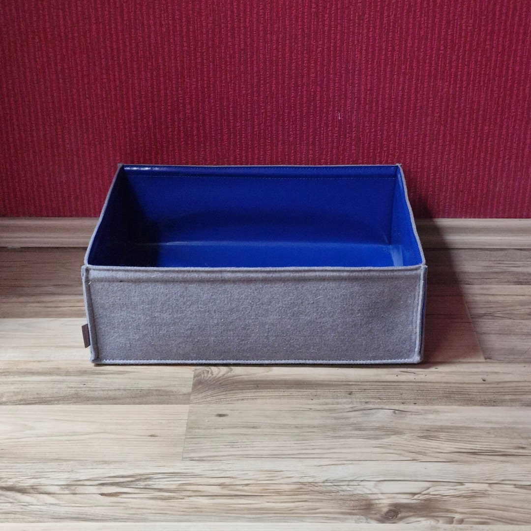 Custom Felt Basket Reinforced With Truck Tarp – Personalized Storage ...