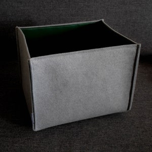 Custom Made Felt Storage Box, Storage Basket, Interior - Etsy