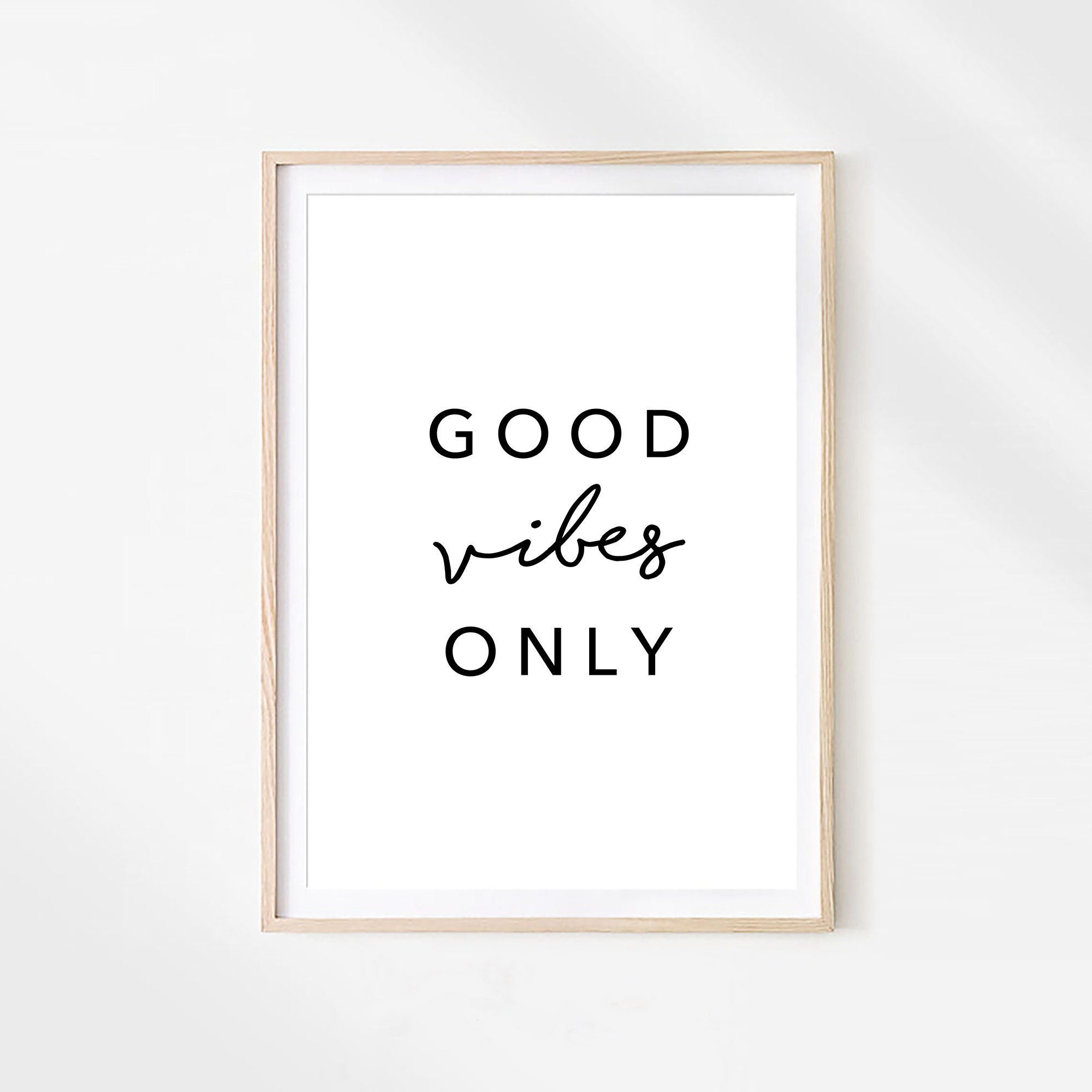 Art & Collectibles Digital Prints good vibes only printable art ...