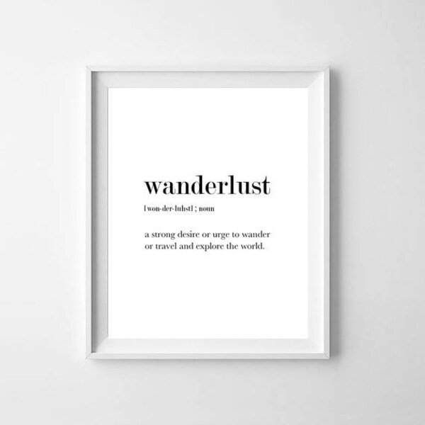 Wanderlust Poster - Etsy