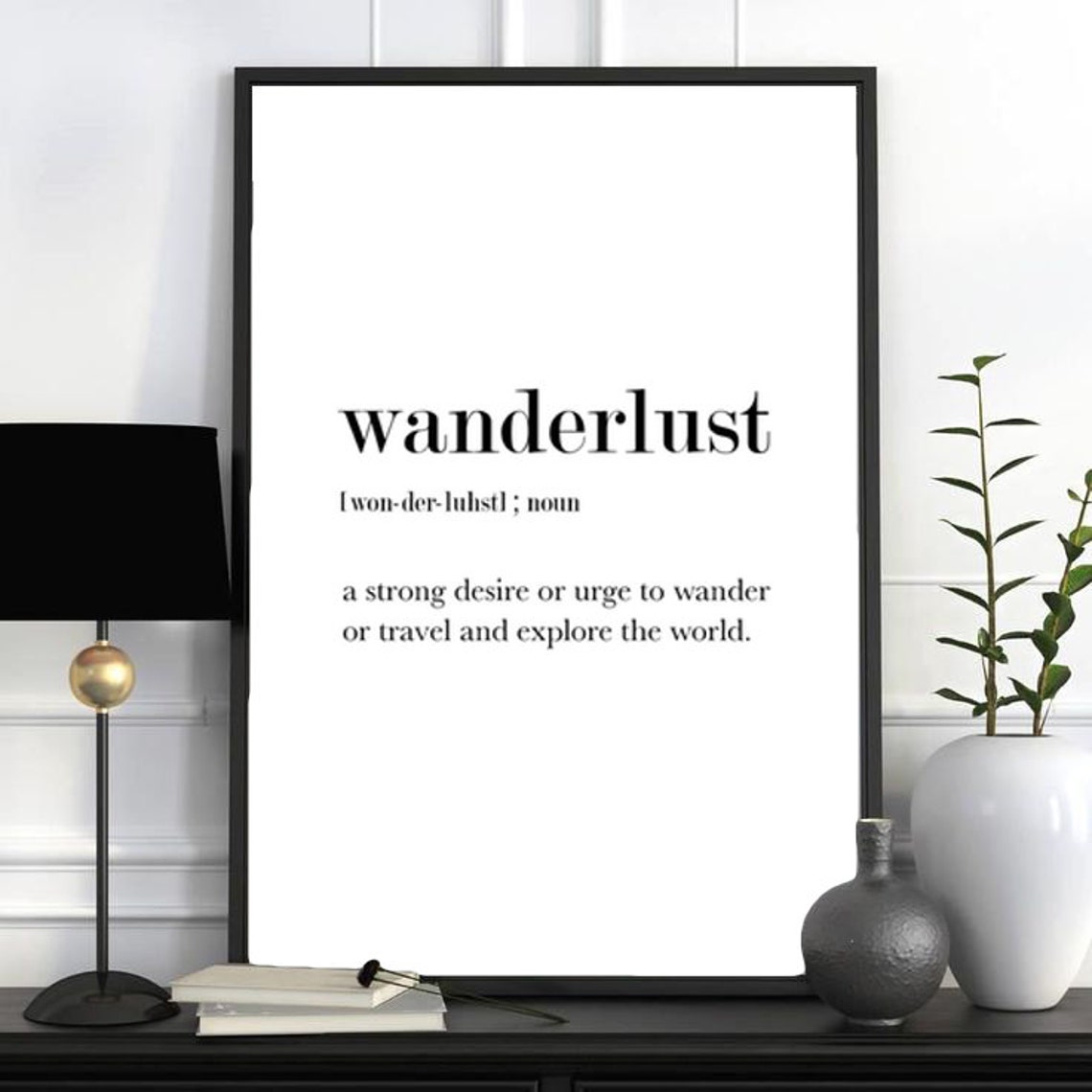Wanderlust Art Wanderlust Print Wanderlust Poster Travel | Etsy