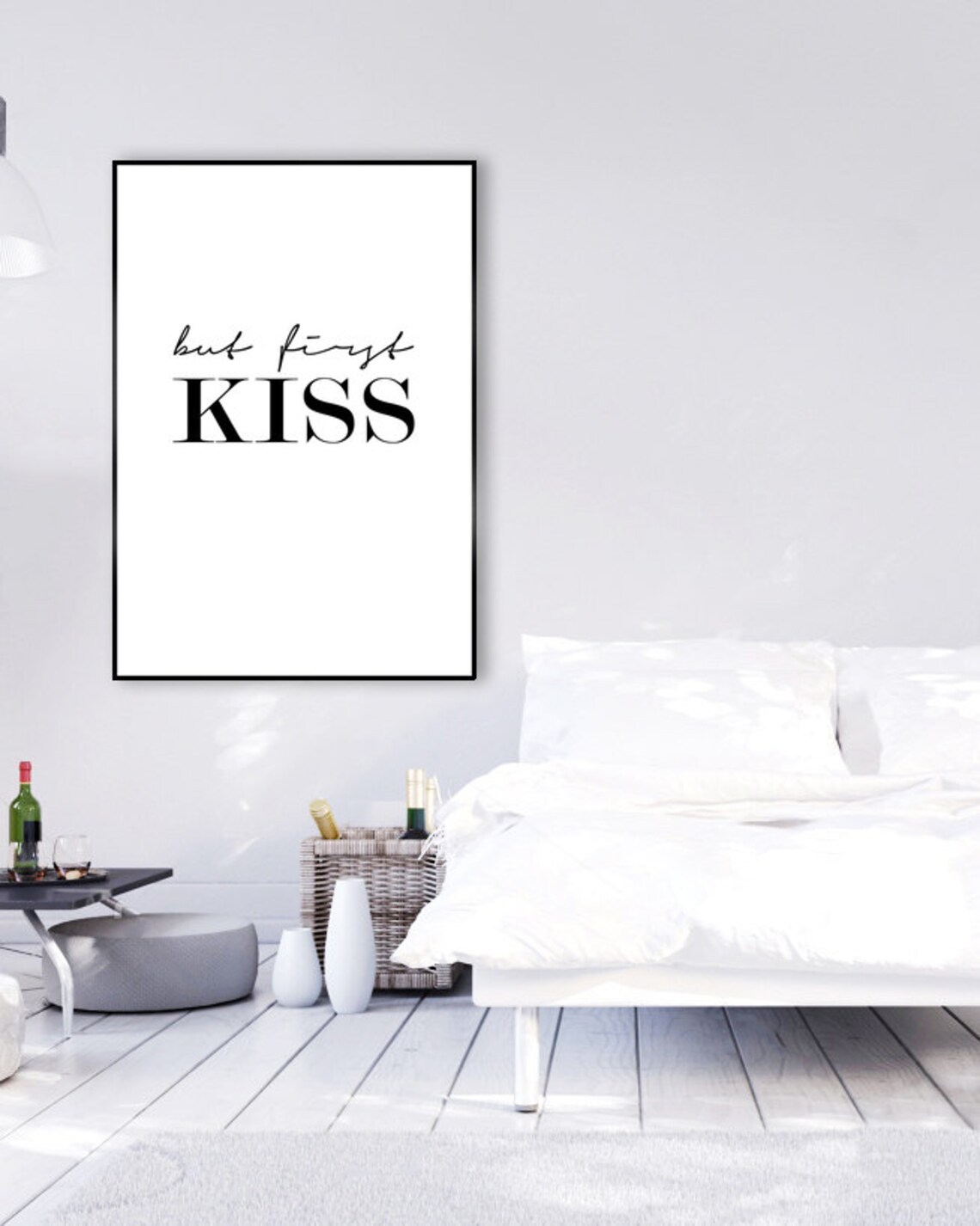 But First Kiss Print, Kiss Poster, Kiss Print, Kiss Printable, Kiss Art ...