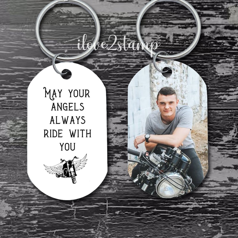 Motorcycle Keychain - Etsy