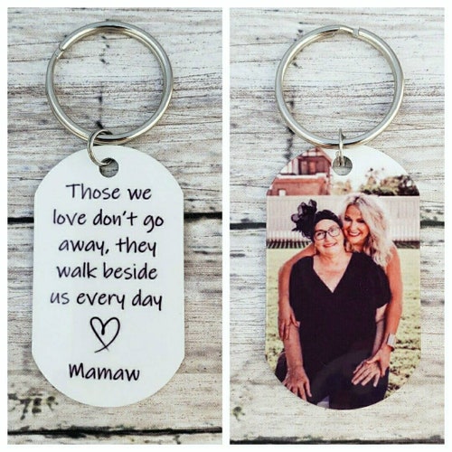 Custom Memorial Keychain in Memory of Dad Gift for Husband | Etsy