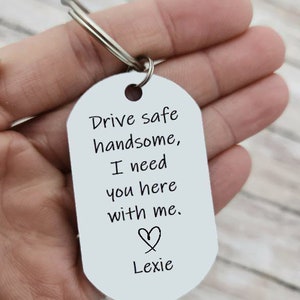 Drive Safe Handsome Keychain Personalized Photo Keychain - Etsy