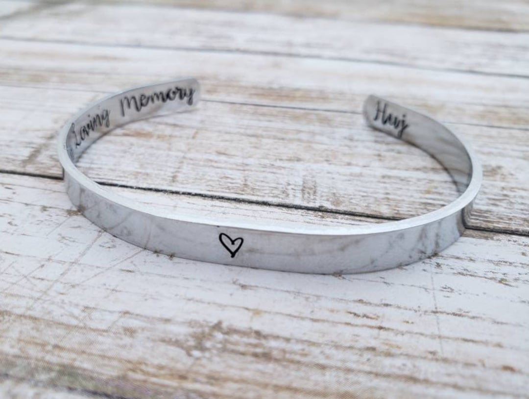 In Loving Memory Bracelet, in Memory of Jewelry, Loss of Father Gift ...