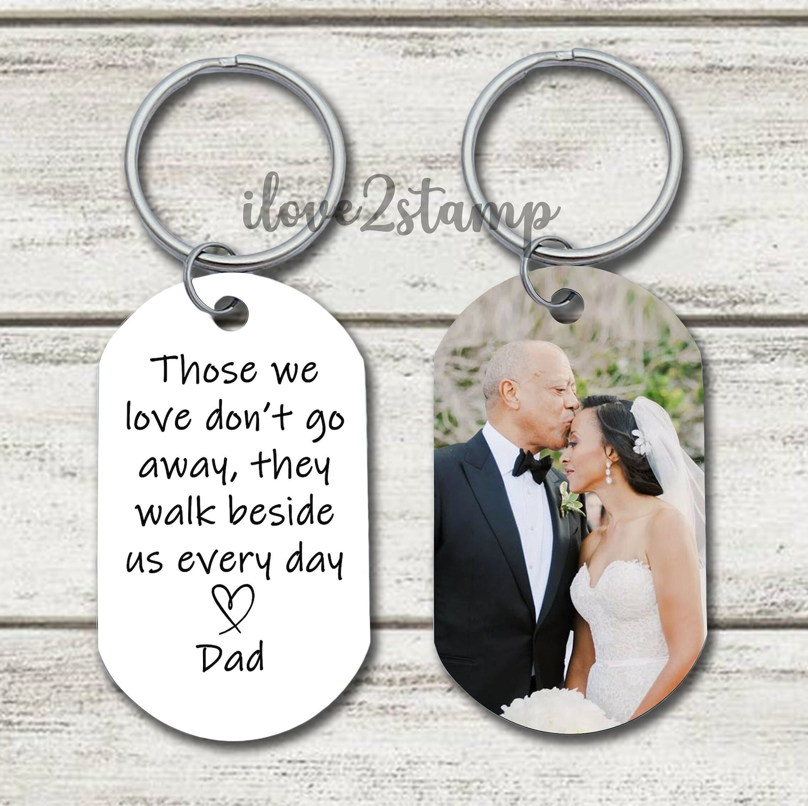 Memorial Gift for Loss of Father, Memorial Keychain, Those We Love Don ...