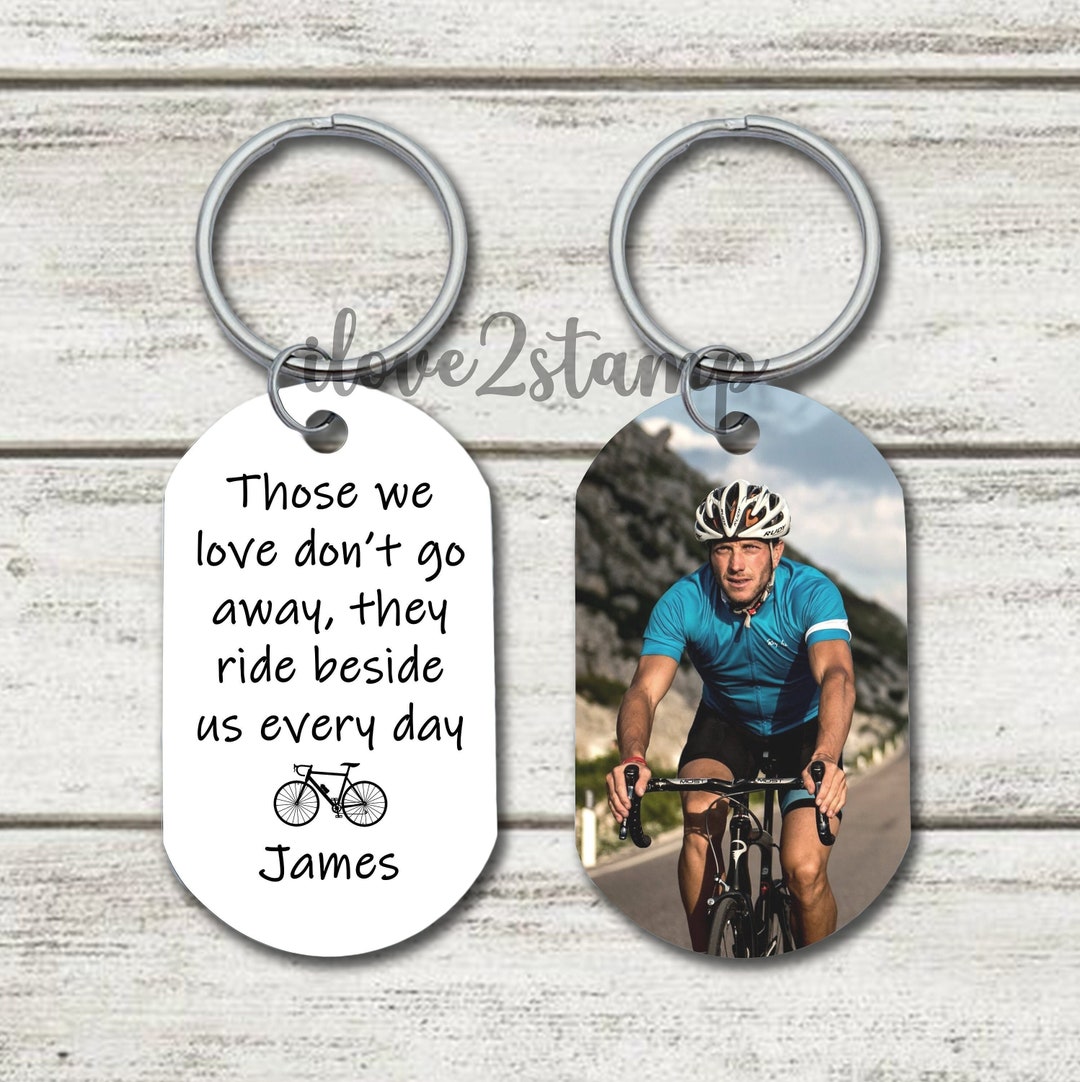 Cyclist Memorial Keychain, Remembrance Gift for Bicycle Rider, Sympathy ...