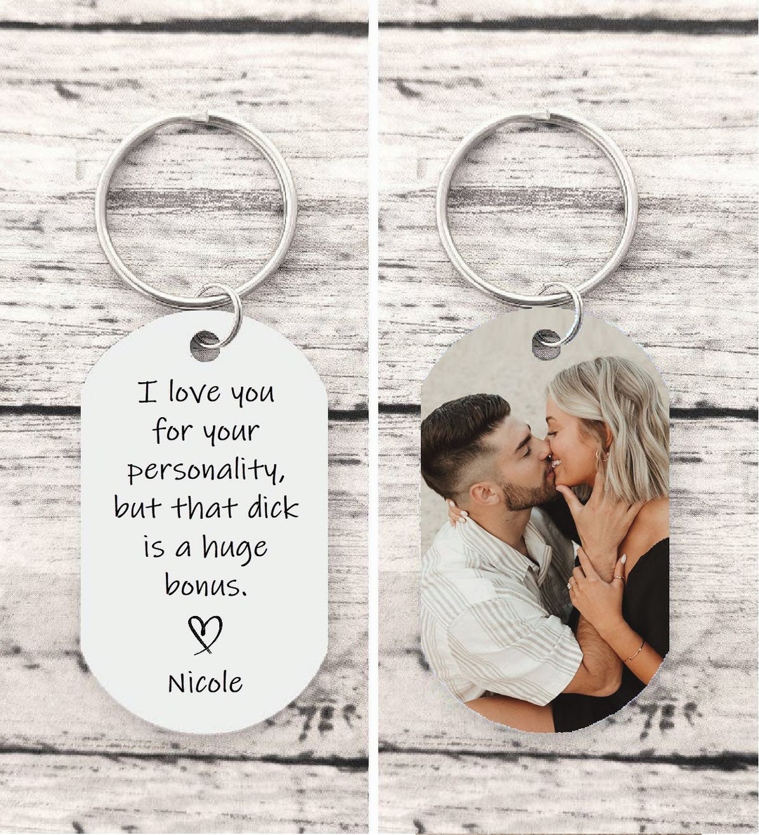 I Love You for Your Personality Keychain, Funny Anniversary Gift for ...