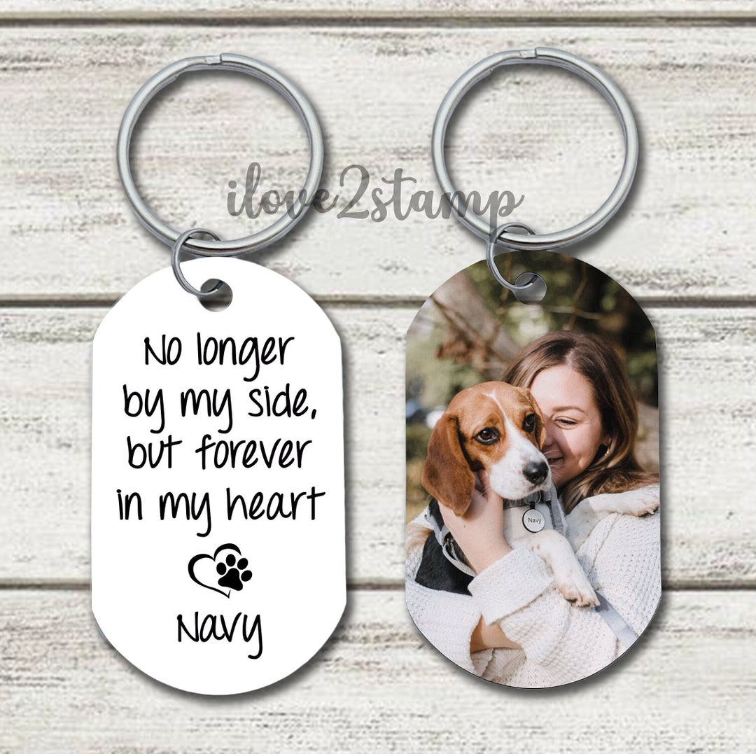 Dog Memorial Keychain, Dog Remembrance Gift, Personalized Dog Memorial ...