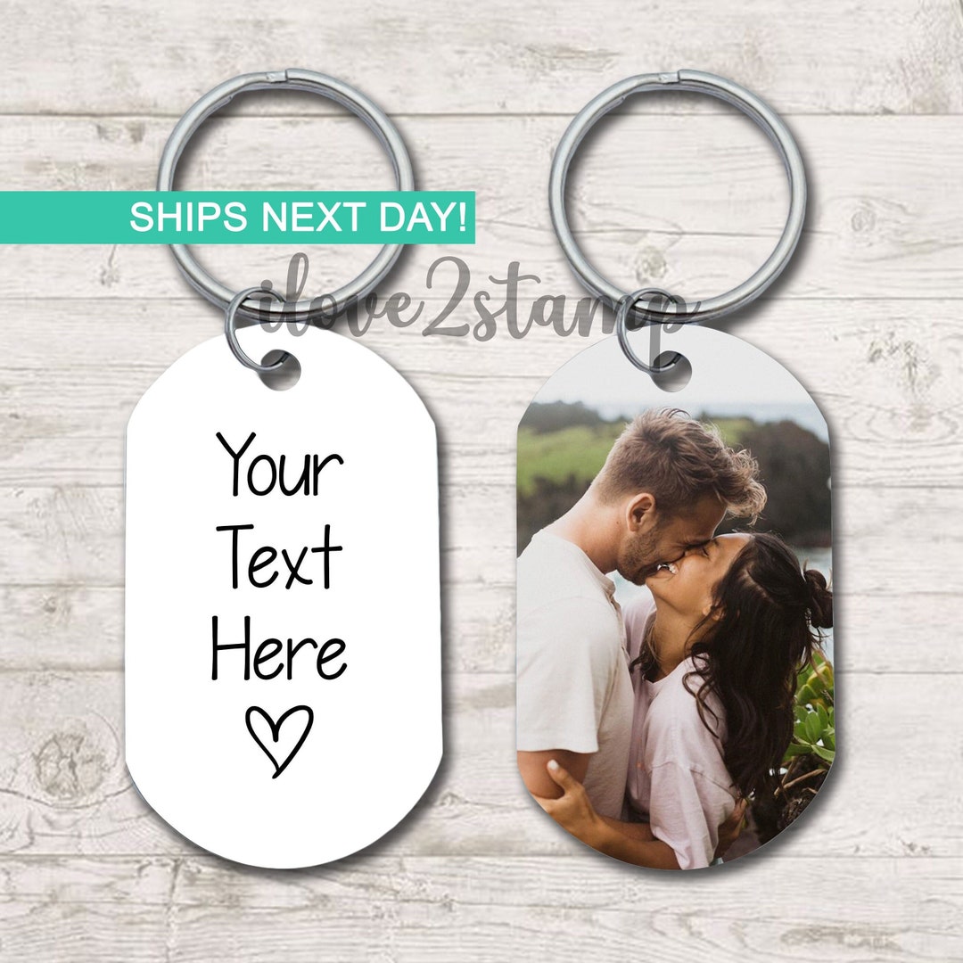 Personalized Picture Text Keychain Stocking Stuffer for Teen - Etsy