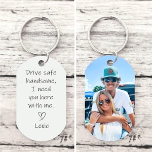 Drive Safe Handsome Keychain Personalized Photo Keychain - Etsy
