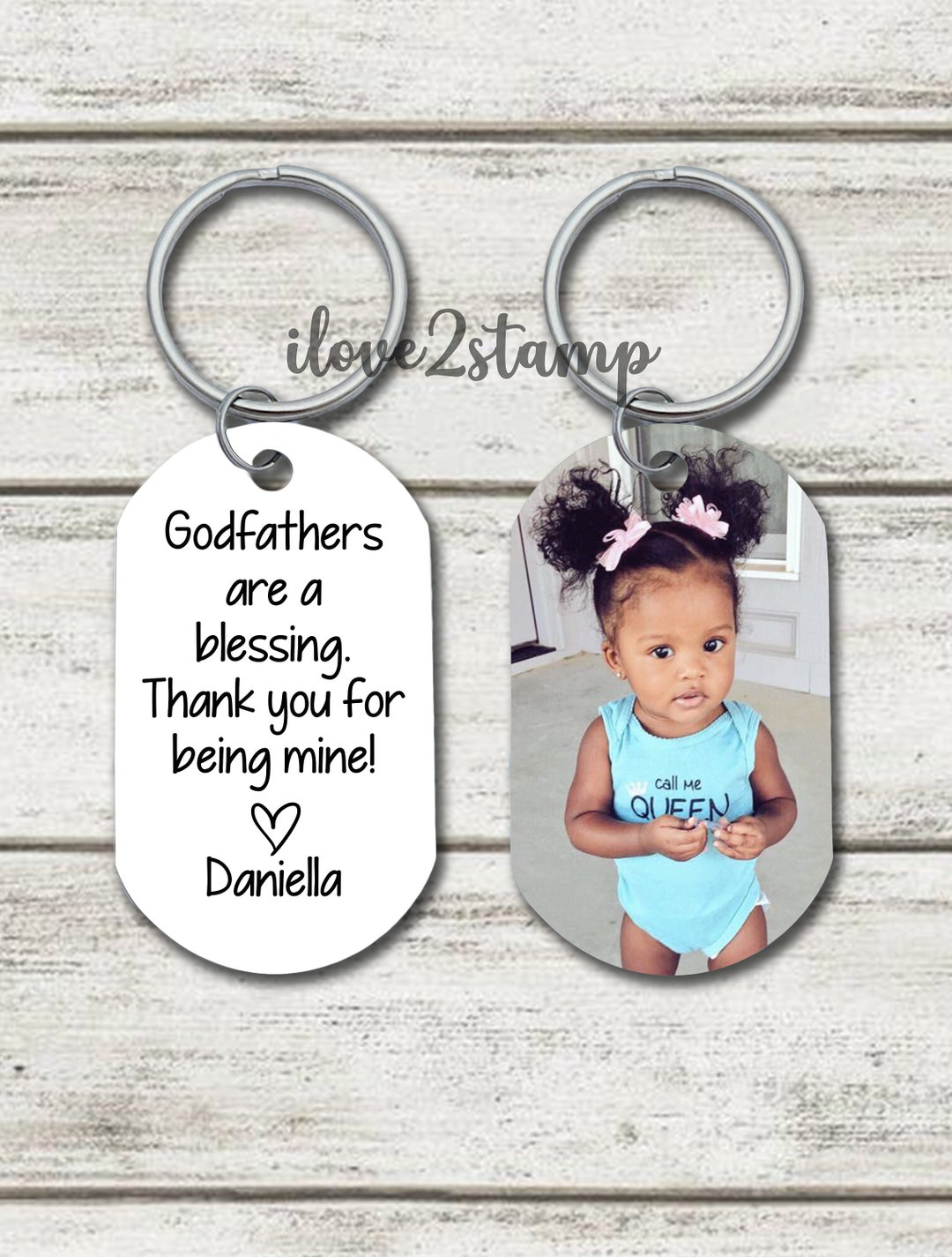 Godfathers Are A Blessing Keychain, Gift for Godfather, Godfather ...