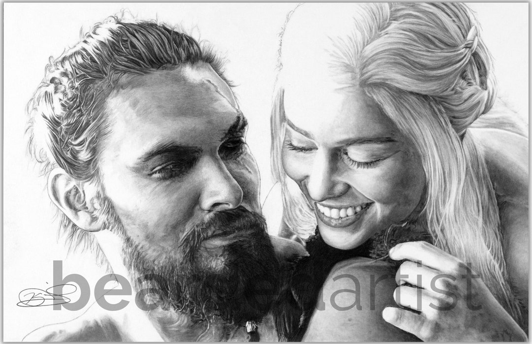 Daenerys and Khal Drogo From Game of Thrones Fine Art starcrossed ...