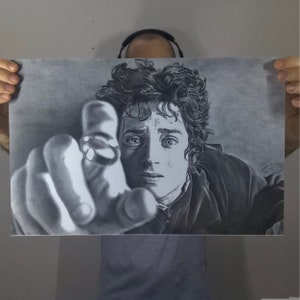 Frodo Baggins From Lord of the Rings Fine Art underhill's Oopsie Lord ...