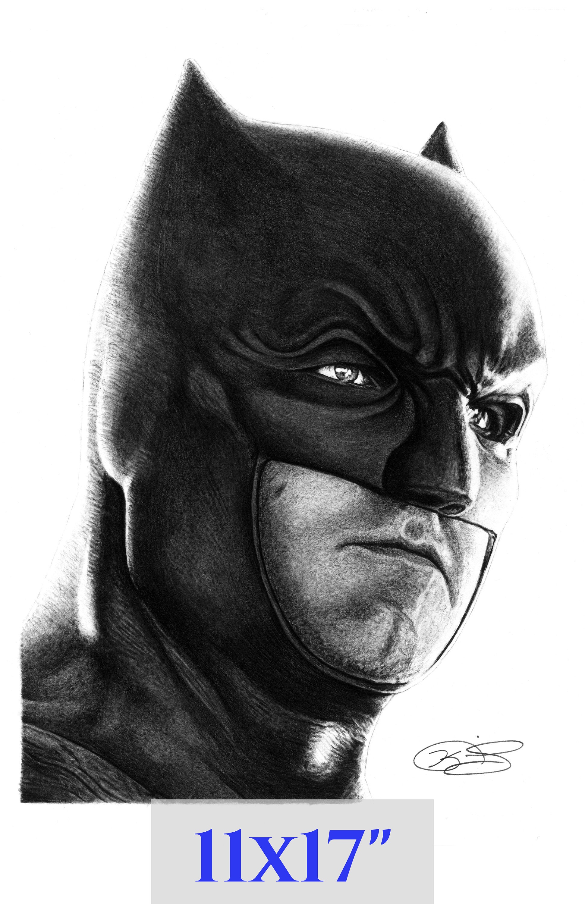 Batman Logo Drawing In Pencil