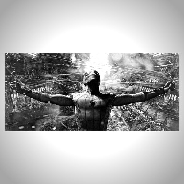 Spiderman Pencil Drawing - Etsy