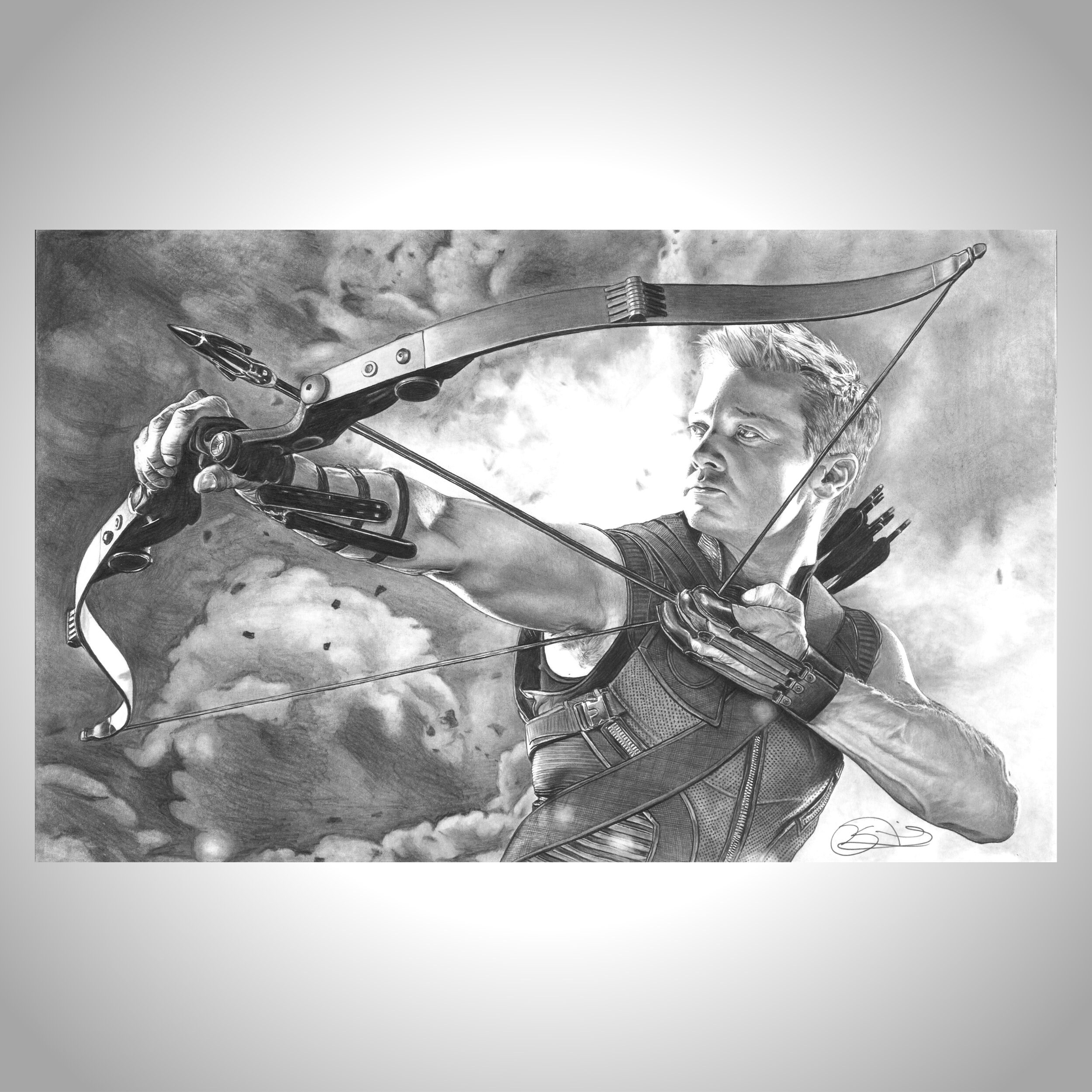 Hawkeye Avengers Drawing