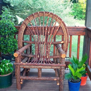 One Rústico Handmade Willow Chair - Etsy