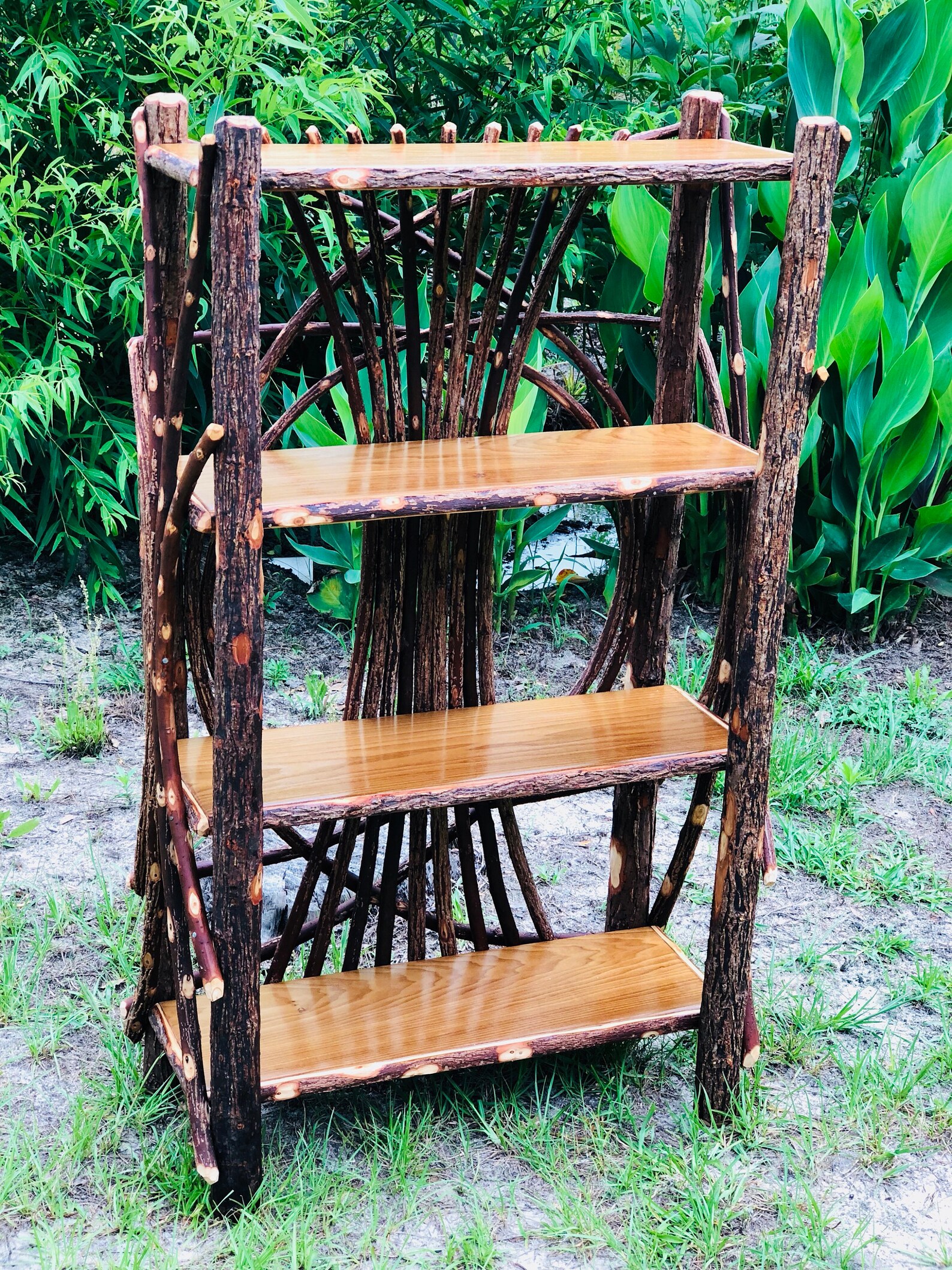 Handmade Rustic Willow Shelf Free Shipping via UPS - Etsy