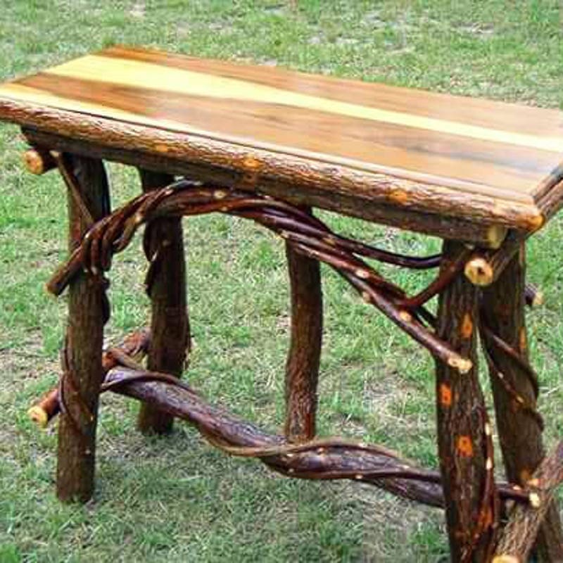 Rustic Sofa Table - Etsy