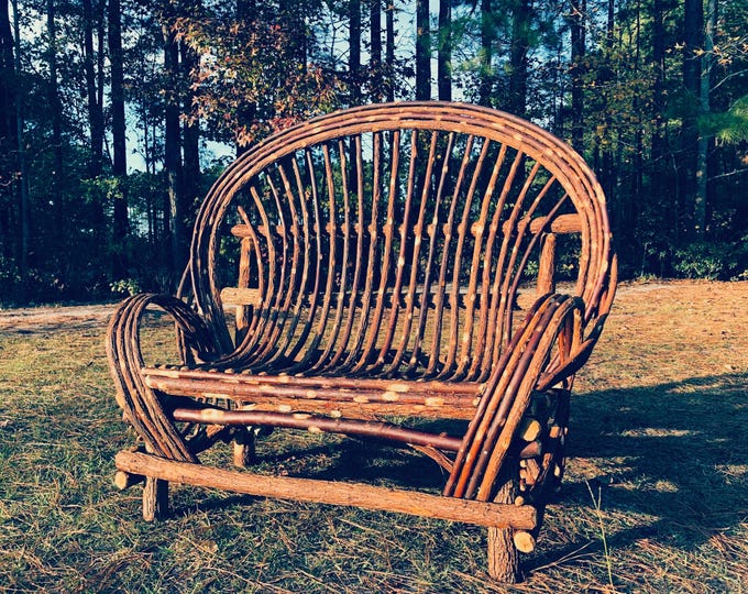 Handmade Bentwood Willow Twig Loveseat Willow Twig Bench - Etsy